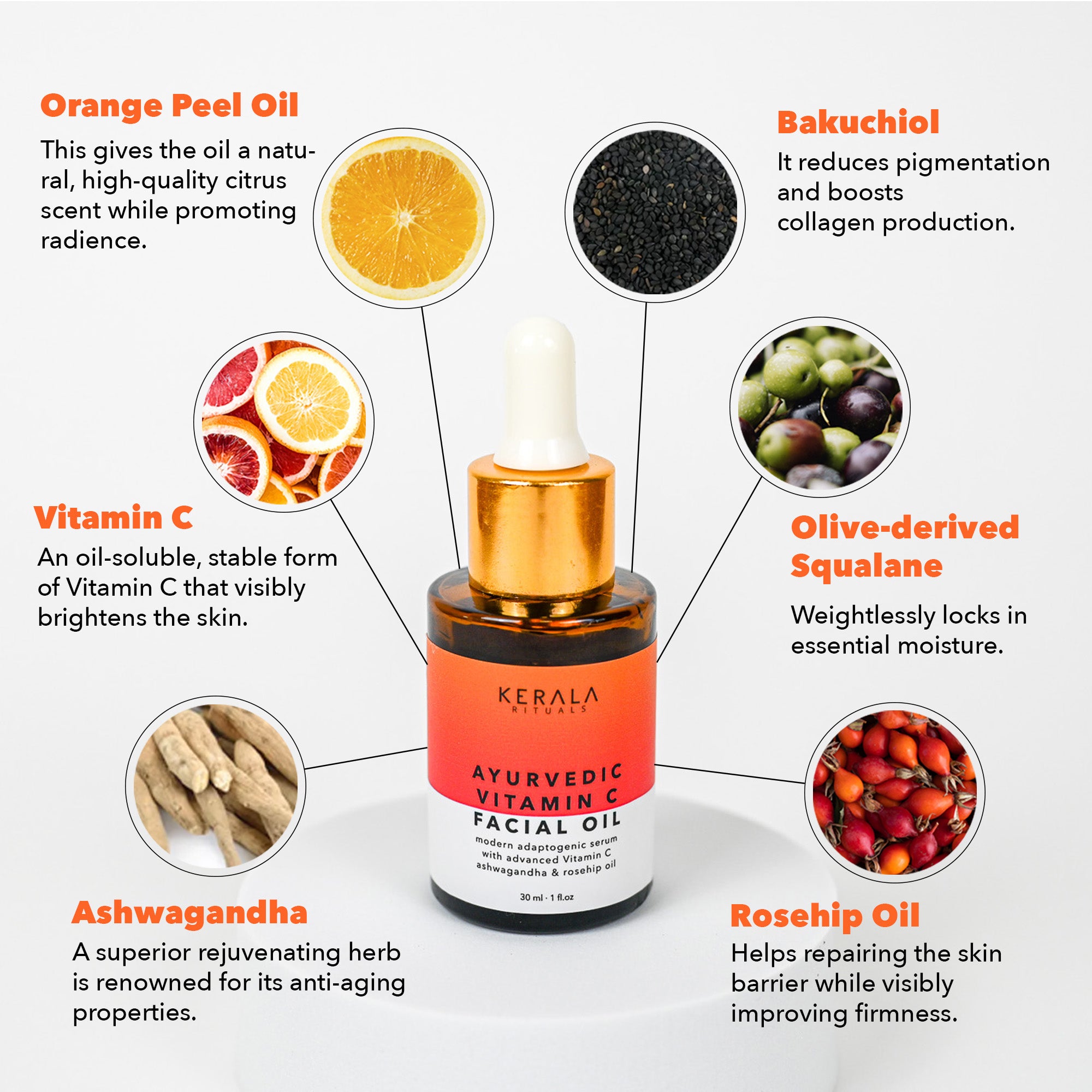 Ayurvedic Vitamin C Face Oil – Kerala Botanics